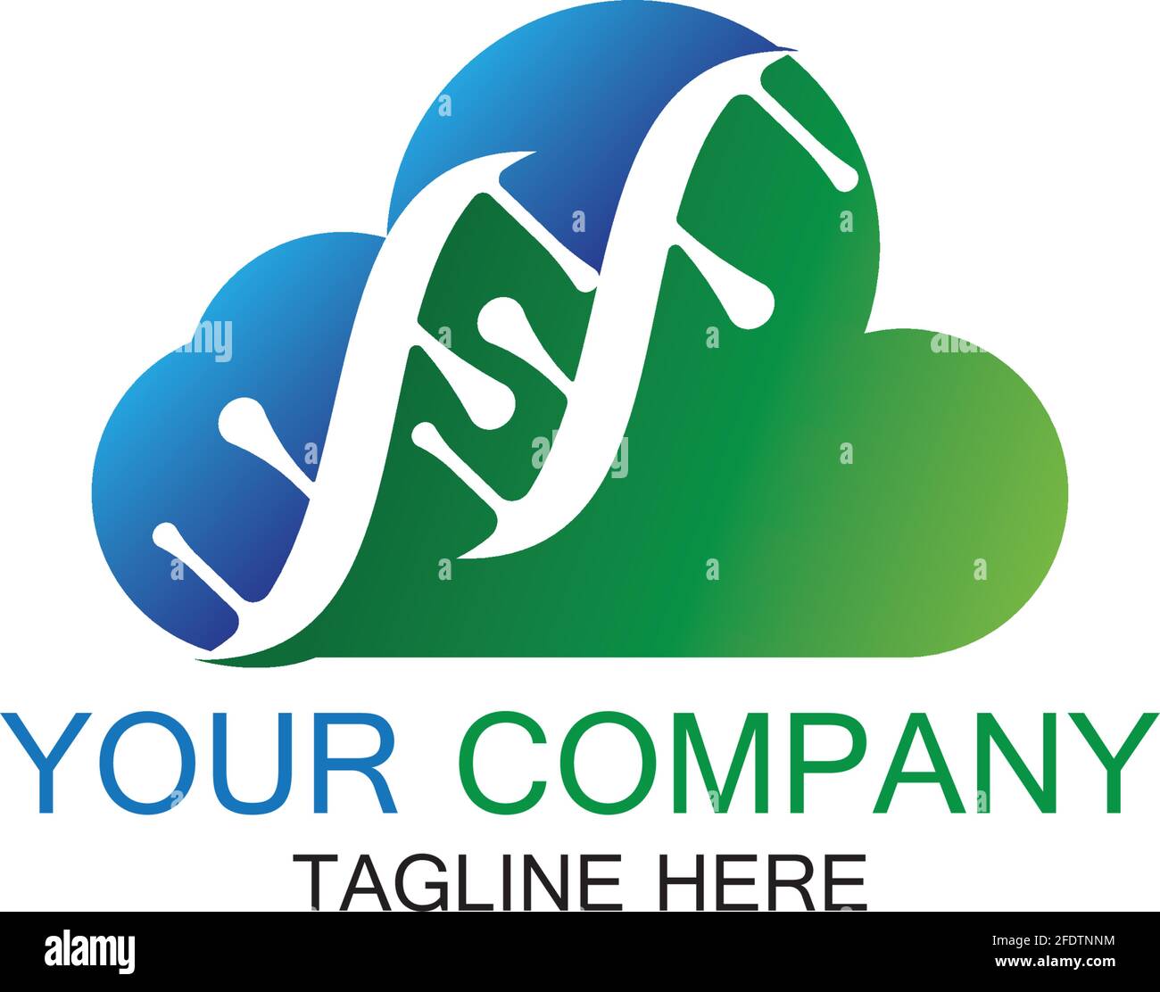 DNA Cloud logo vector design template-vector Stock Vector Image & Art - Alamy