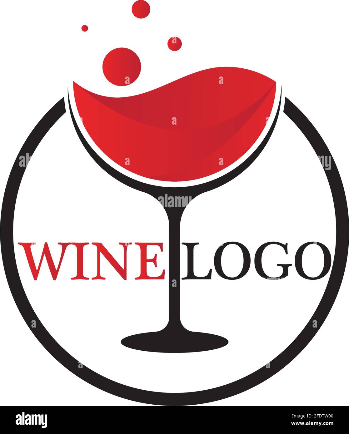 Wine logo design template.vector illustration of icon-vector Stock ...