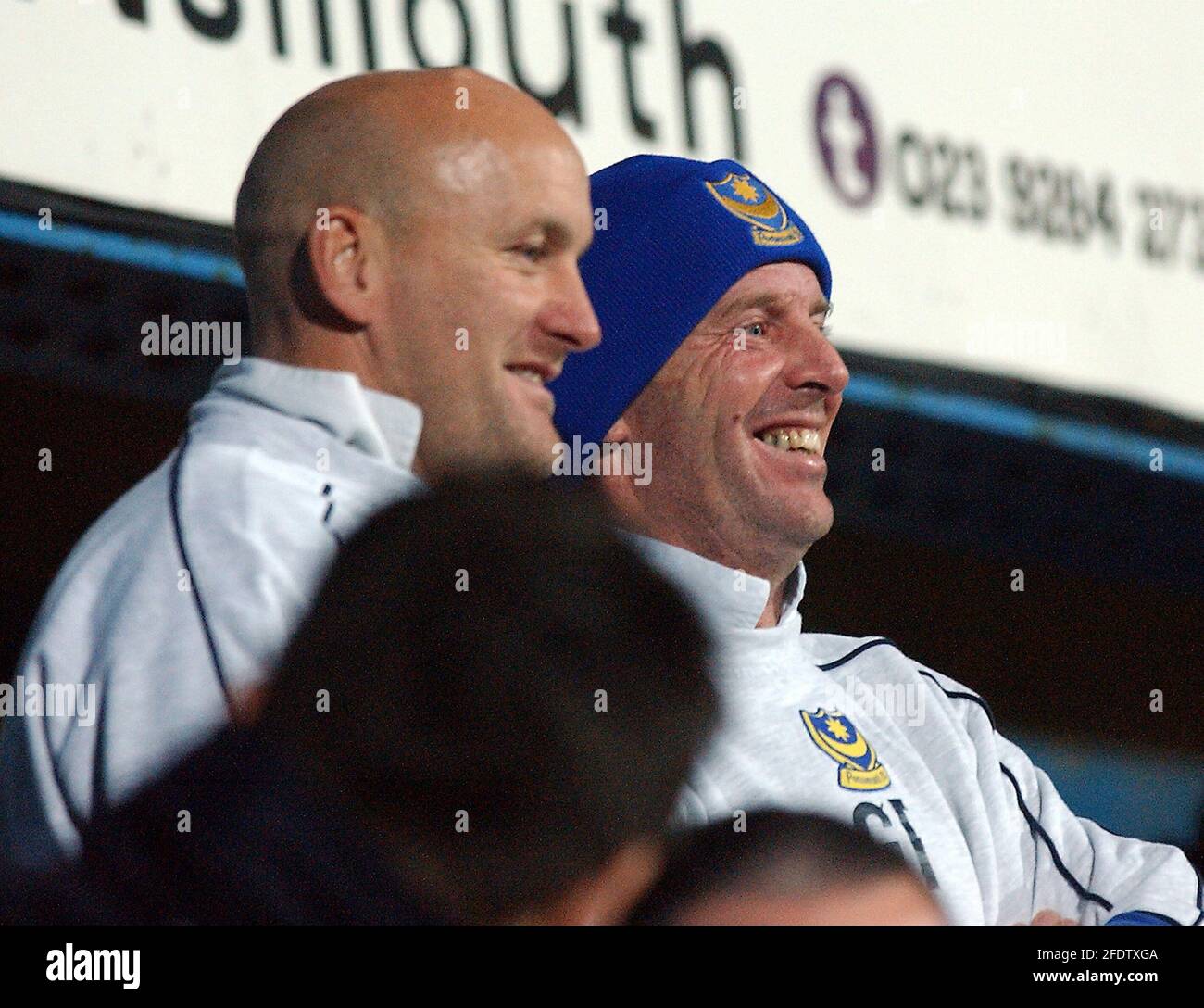 PORTSMOUTH V FOREST. JIM DUFFY AND GRAHAM RIX PIC MIKE WALKER,2001 ...