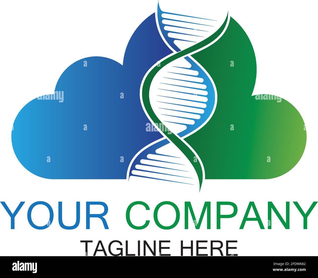 DNA Cloud logo vector design template-vector Stock Vector Image & Art - Alamy