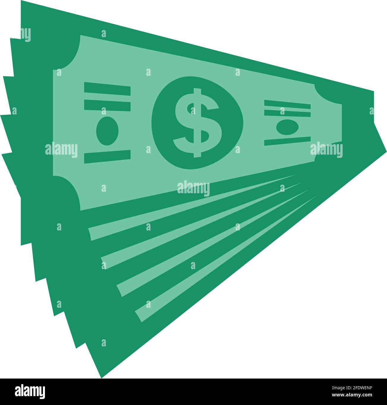 US Dollar stock paper bank notes icon sign business finance money ...