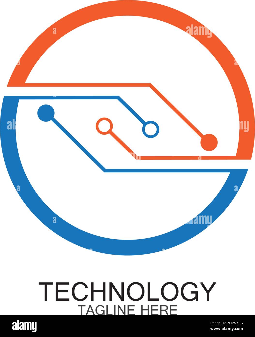 circuit technology logo vector template-vector Stock Vector Image & Art ...