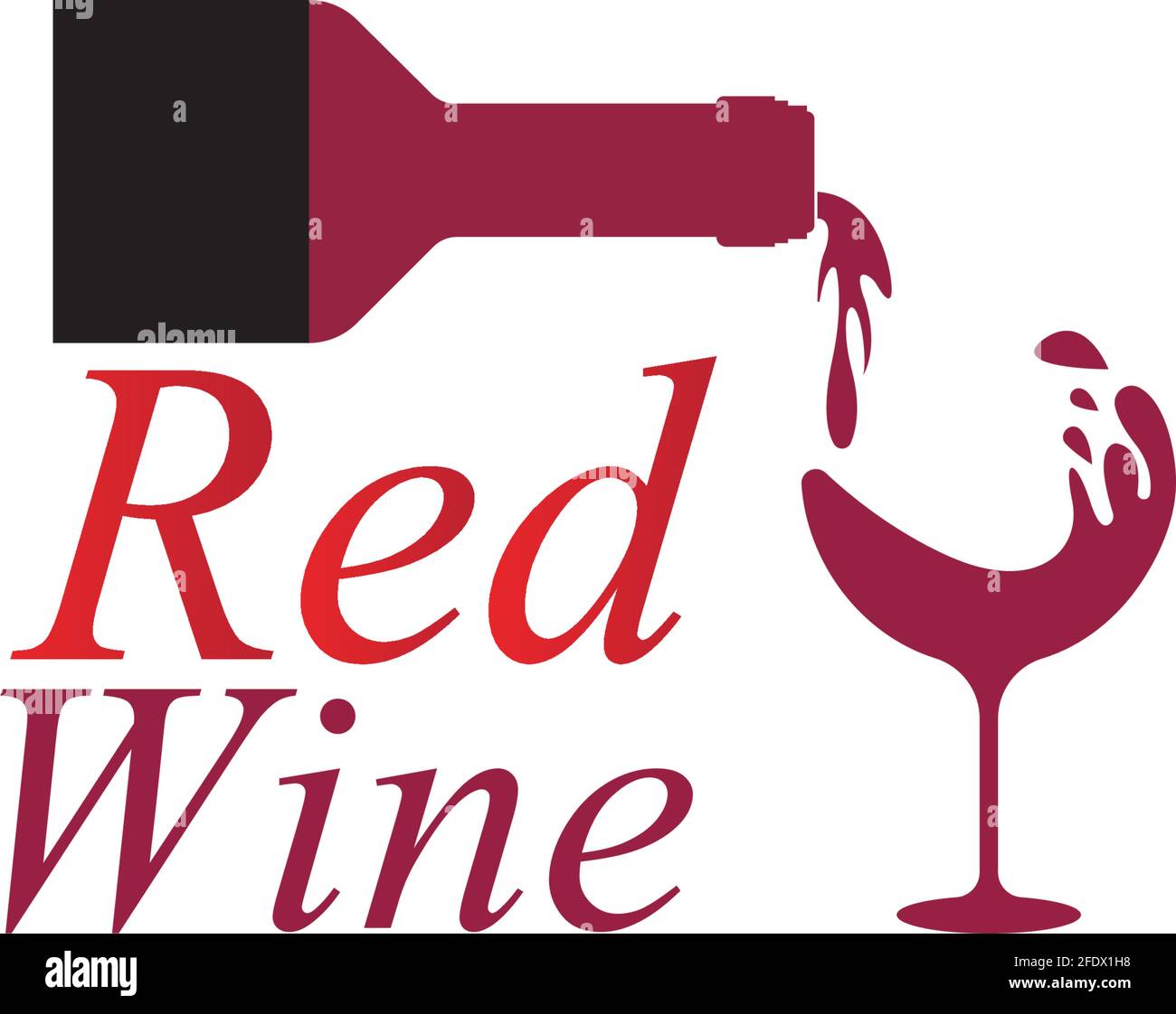 Wine logo design template.vector illustration of icon-vector Stock ...