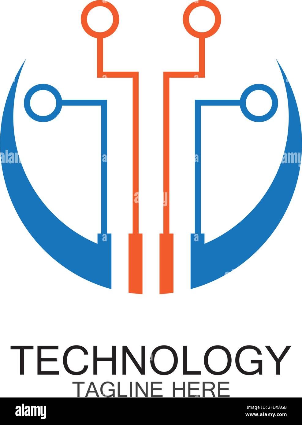 circuit technology logo vector template-vector Stock Vector Image & Art ...