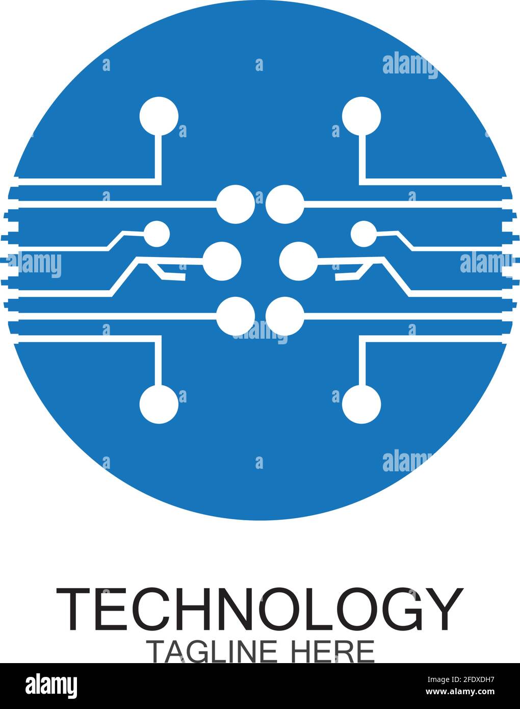 circuit technology logo vector template-vector Stock Vector Image & Art ...