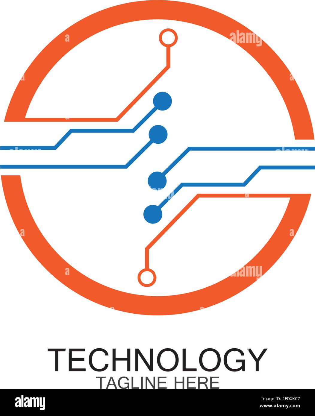 circuit technology logo vector template-vector Stock Vector Image & Art ...