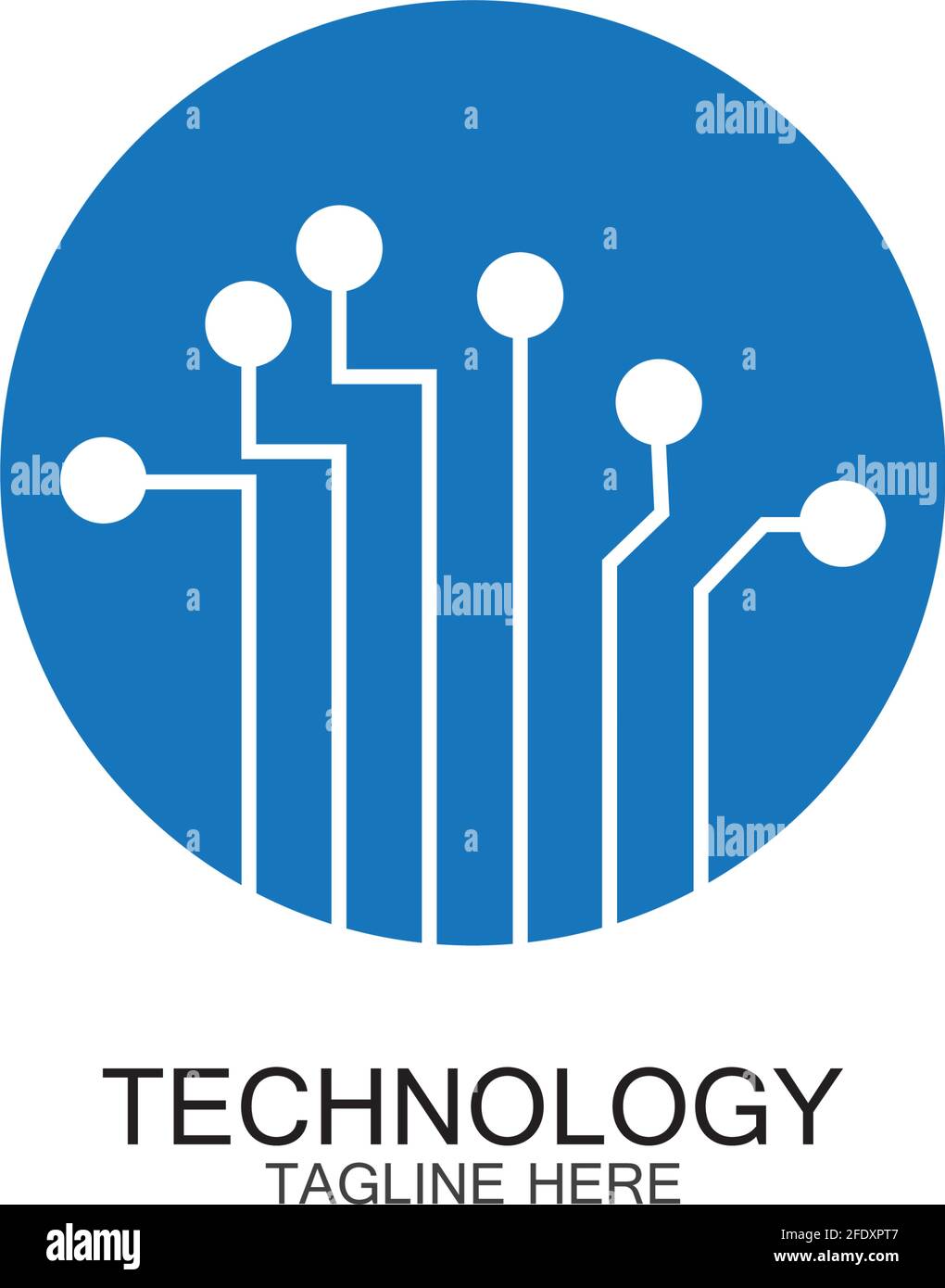 circuit technology logo vector template-vector Stock Vector Image & Art ...
