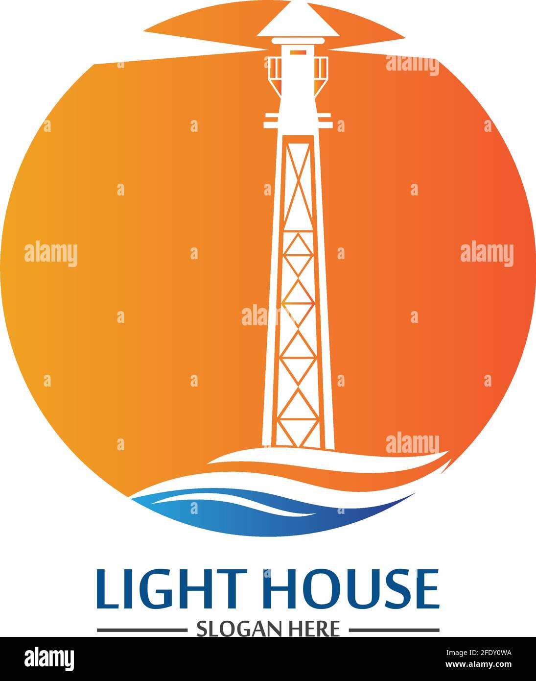 Lighthouse logo icon vector template Stock Vector Image & Art - Alamy