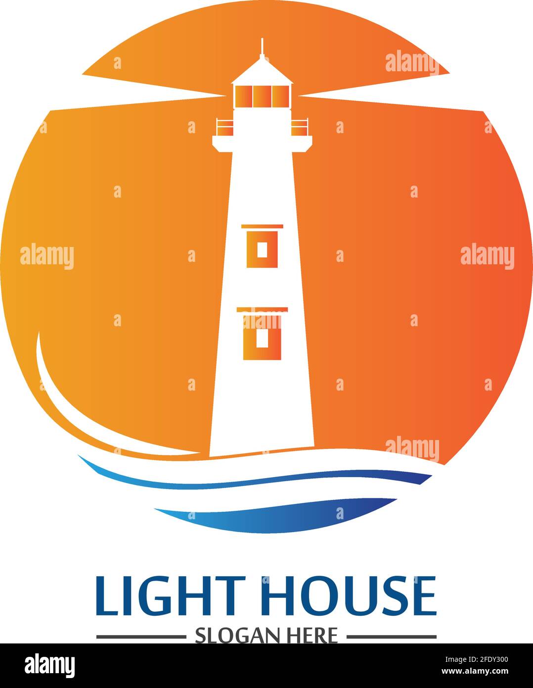 Lighthouse logo icon vector template Stock Vector Image & Art - Alamy