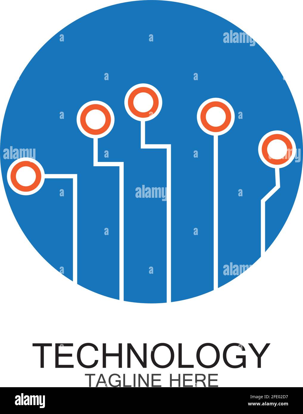 circuit technology logo vector template-vector Stock Vector Image & Art ...