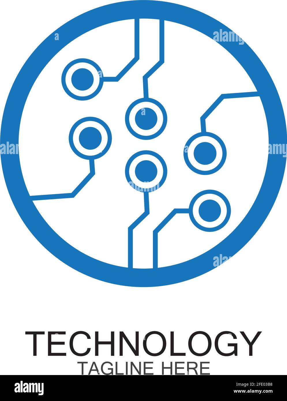 circuit technology logo vector template-vector Stock Vector Image & Art ...