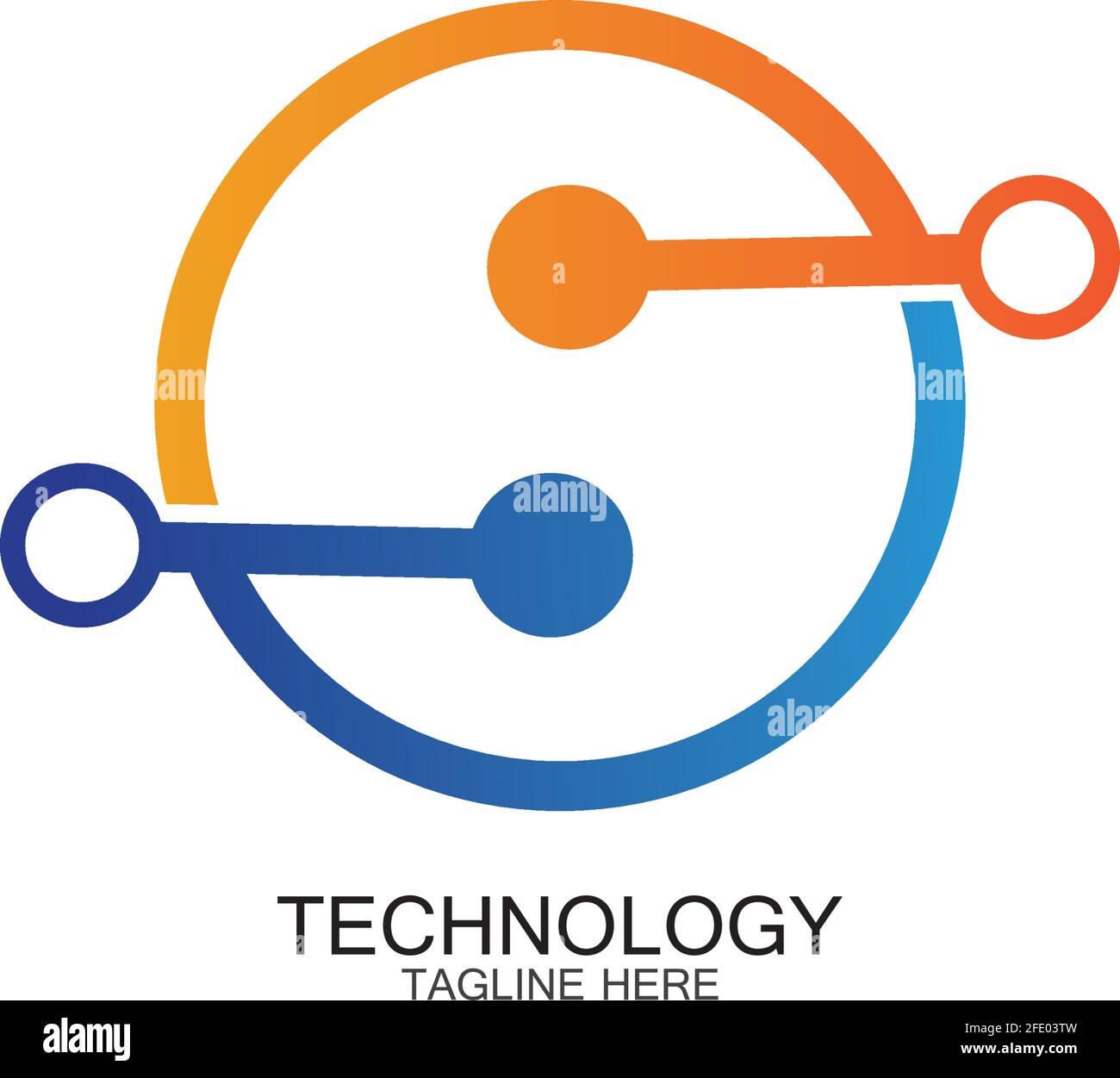 circuit technology logo vector template-vector Stock Vector Image & Art ...