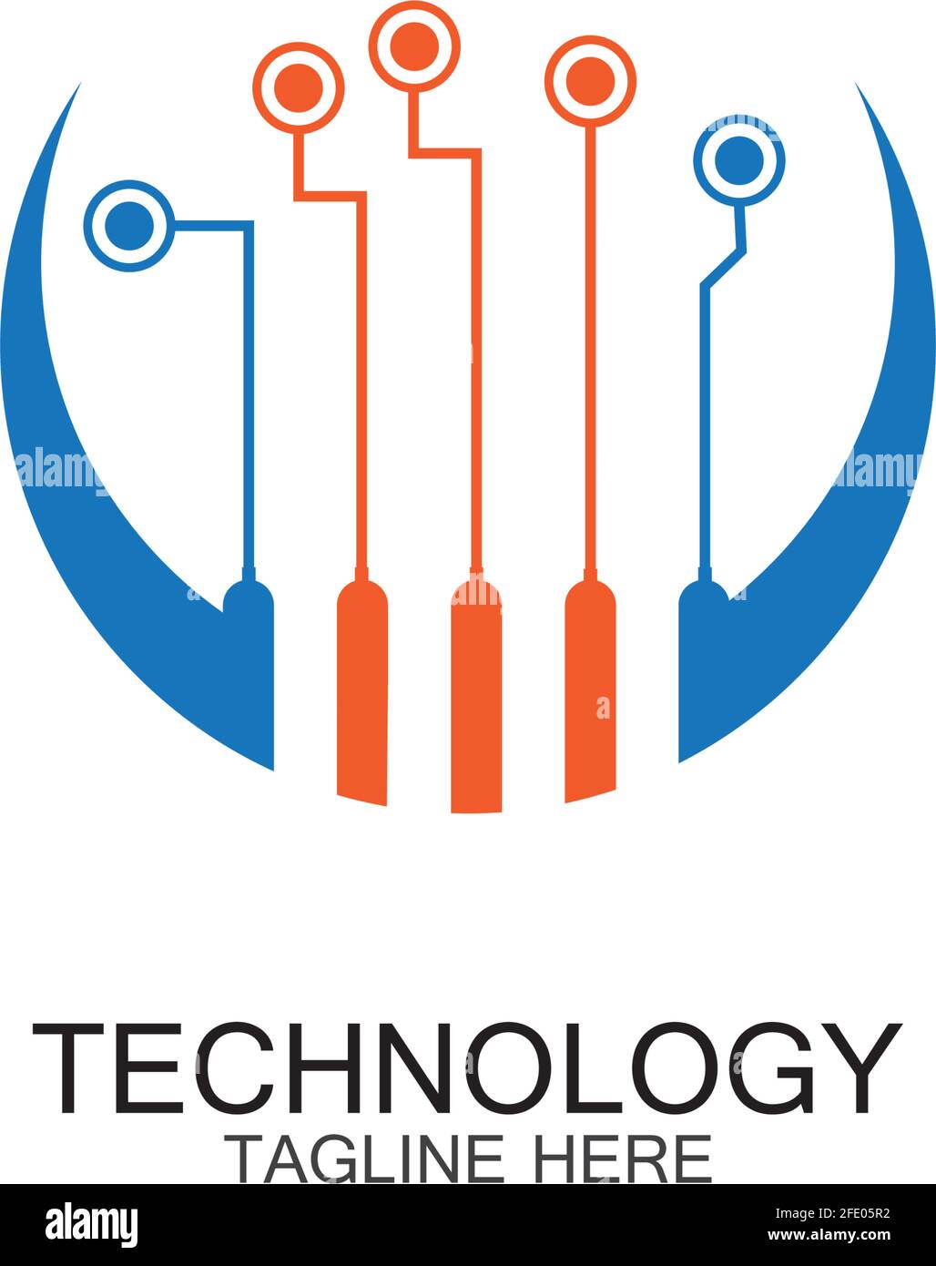 circuit technology logo vector template-vector Stock Vector Image & Art ...