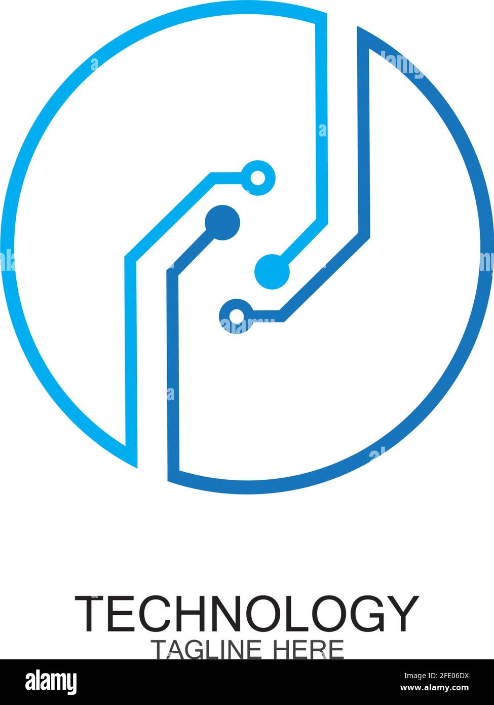 circuit technology logo vector template-vector Stock Vector Image & Art ...