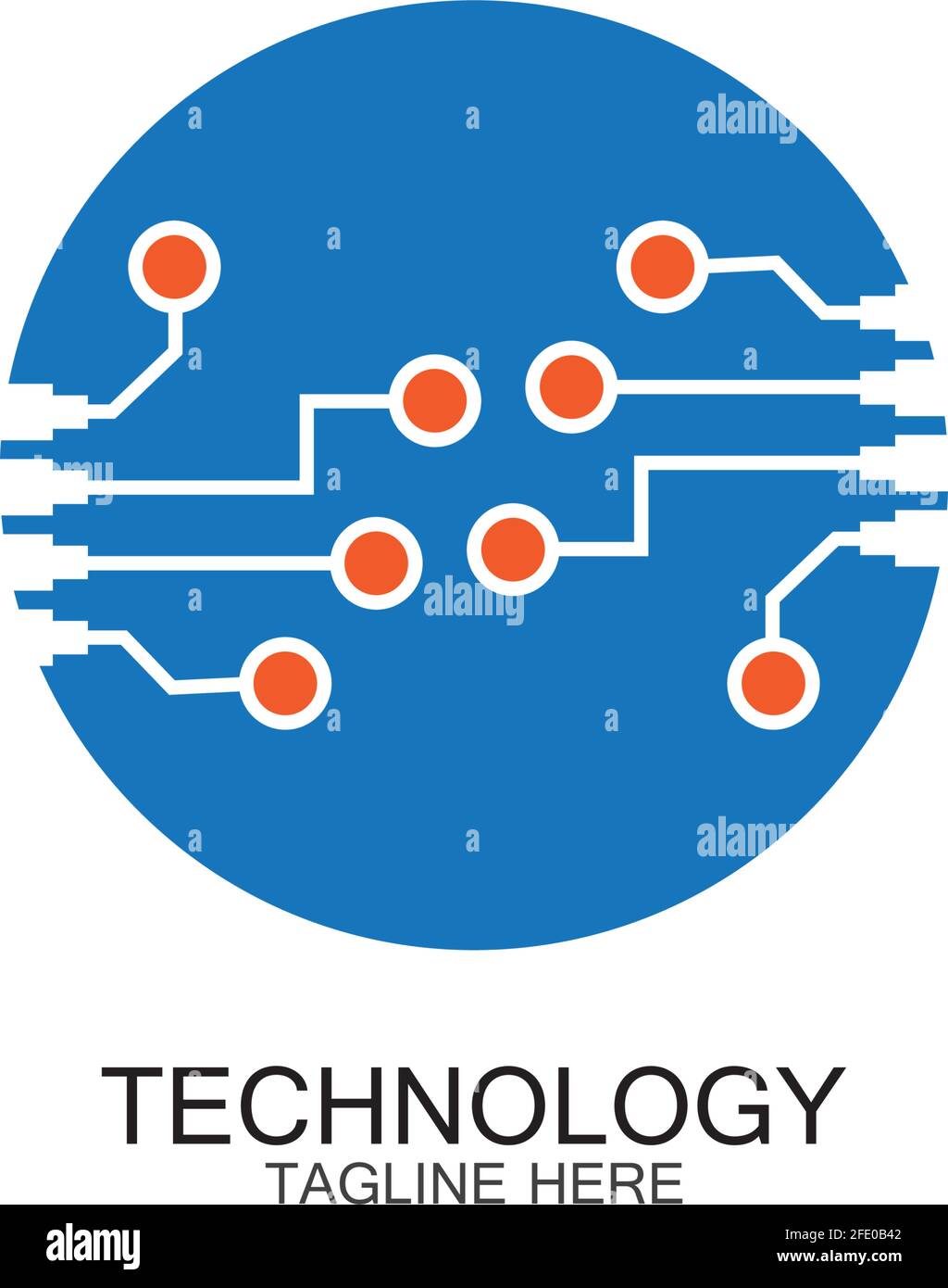 circuit technology logo vector template-vector Stock Vector Image & Art ...