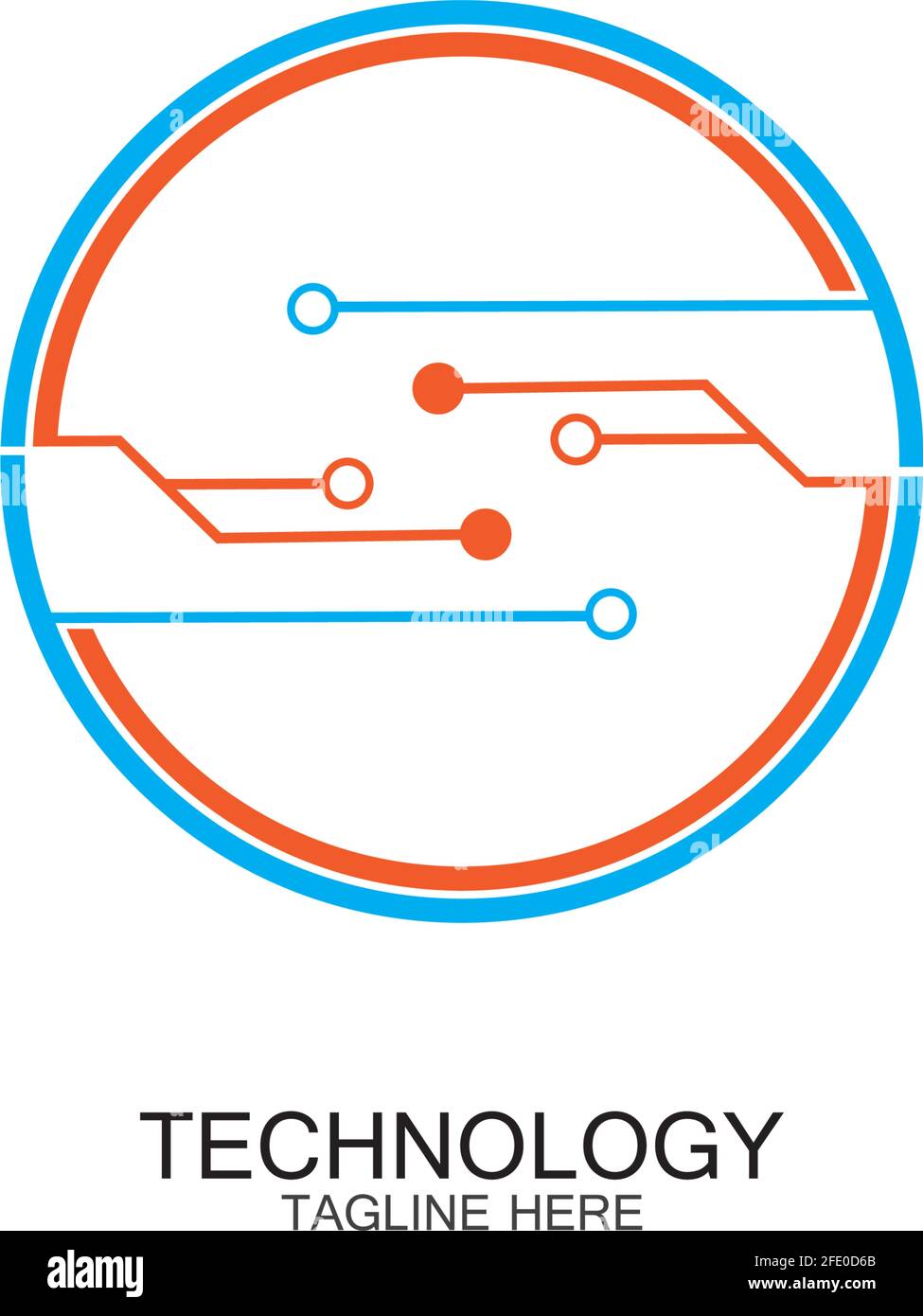 circuit technology logo vector template-vector Stock Vector Image & Art ...
