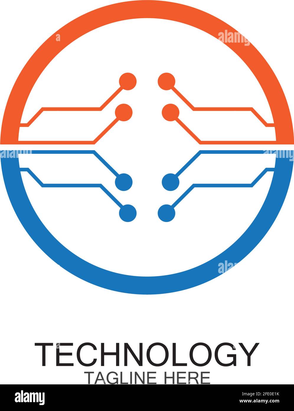 circuit technology logo vector template-vector Stock Vector Image & Art ...