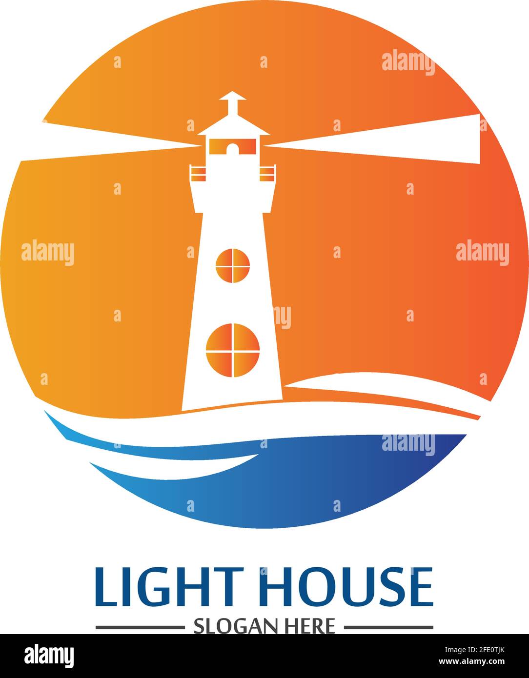 Lighthouse logo icon vector template Stock Vector Image & Art - Alamy