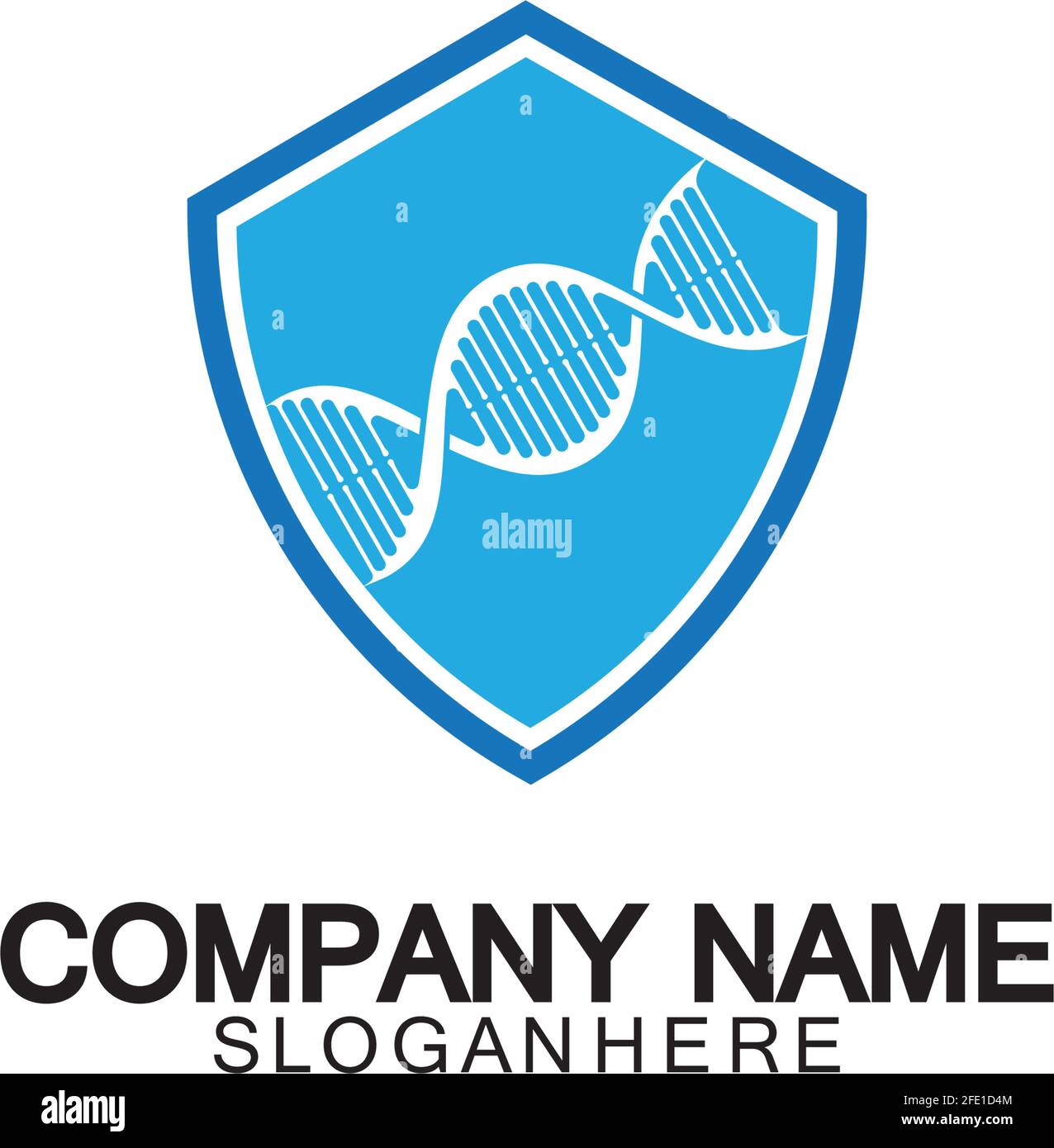 DNA shield logo icon design-vector Stock Vector Image & Art - Alamy