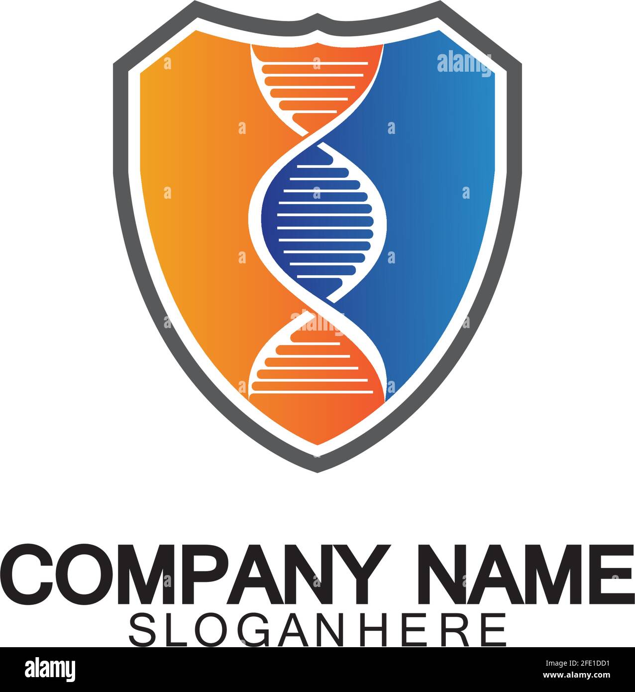 DNA shield logo icon design-vector Stock Vector Image & Art - Alamy
