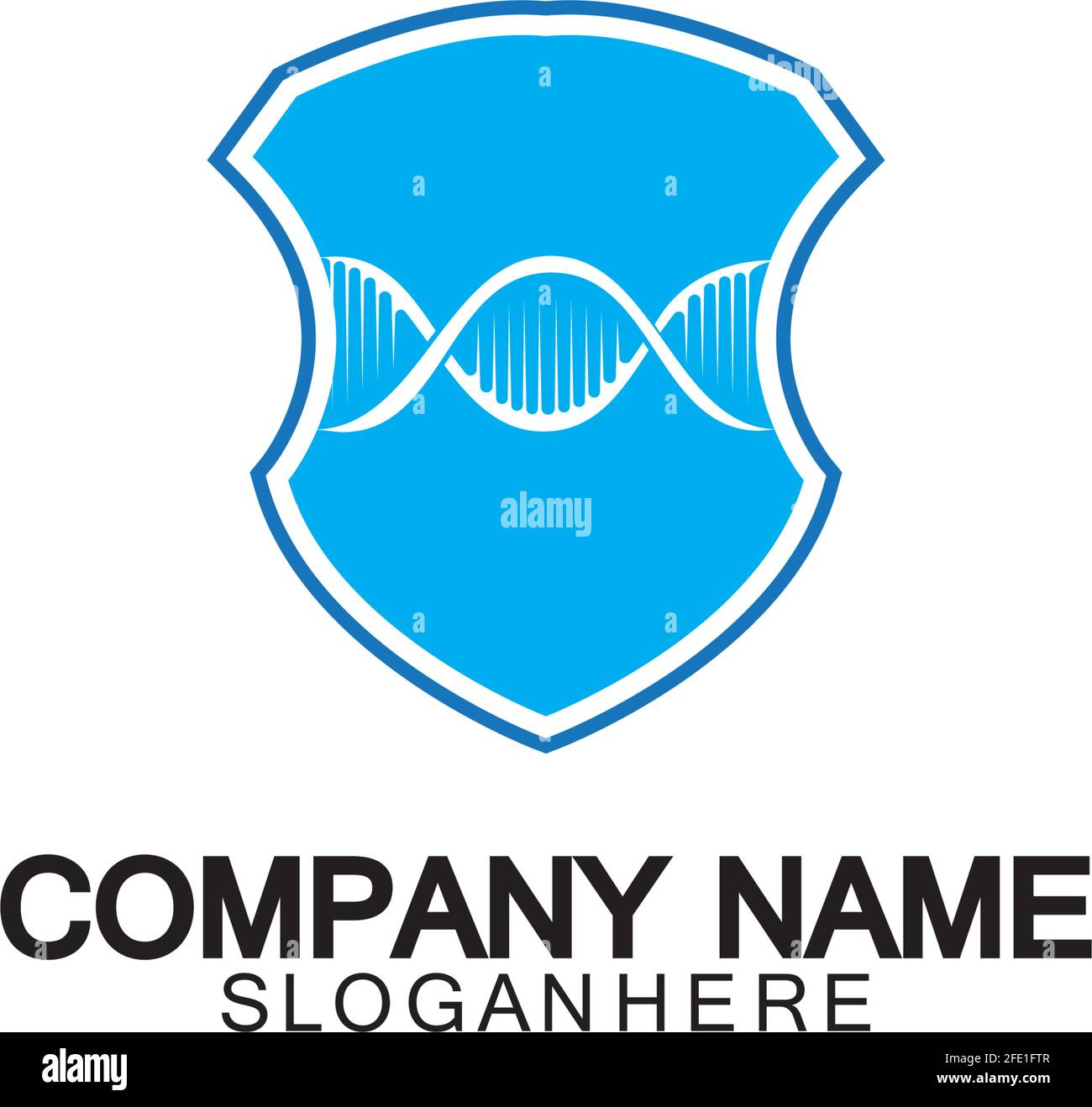 DNA shield logo icon design-vector Stock Vector Image & Art - Alamy