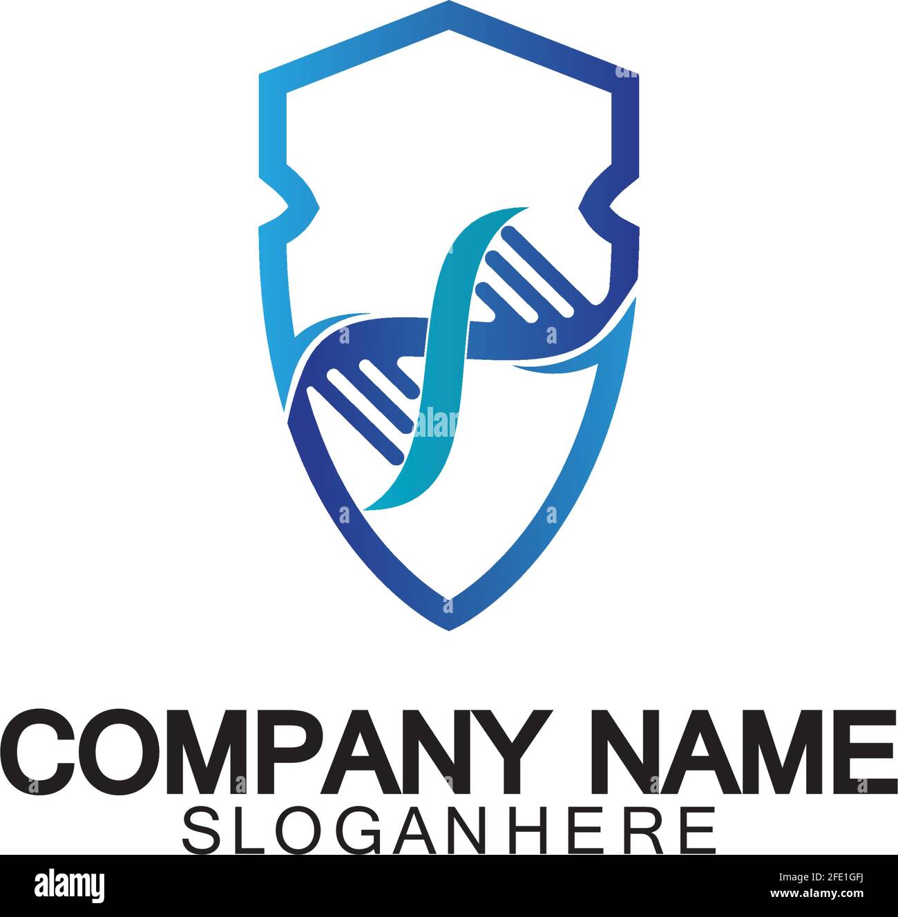 Dna shield icon Stock Vector Images - Alamy