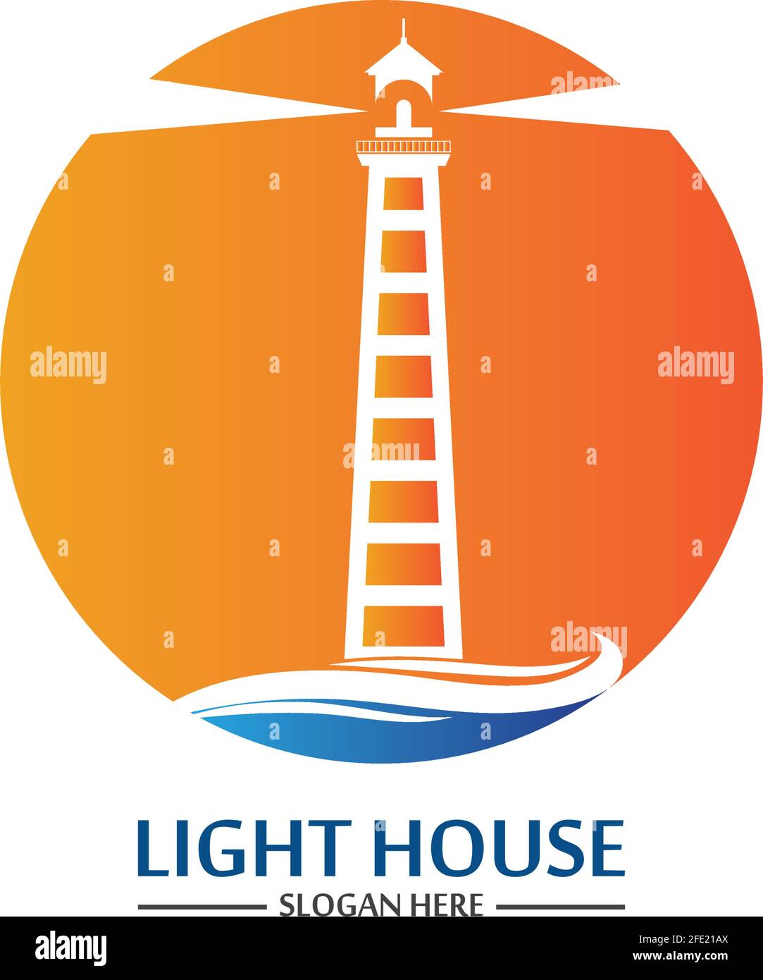 Lighthouse logo icon vector template Stock Vector Image & Art - Alamy
