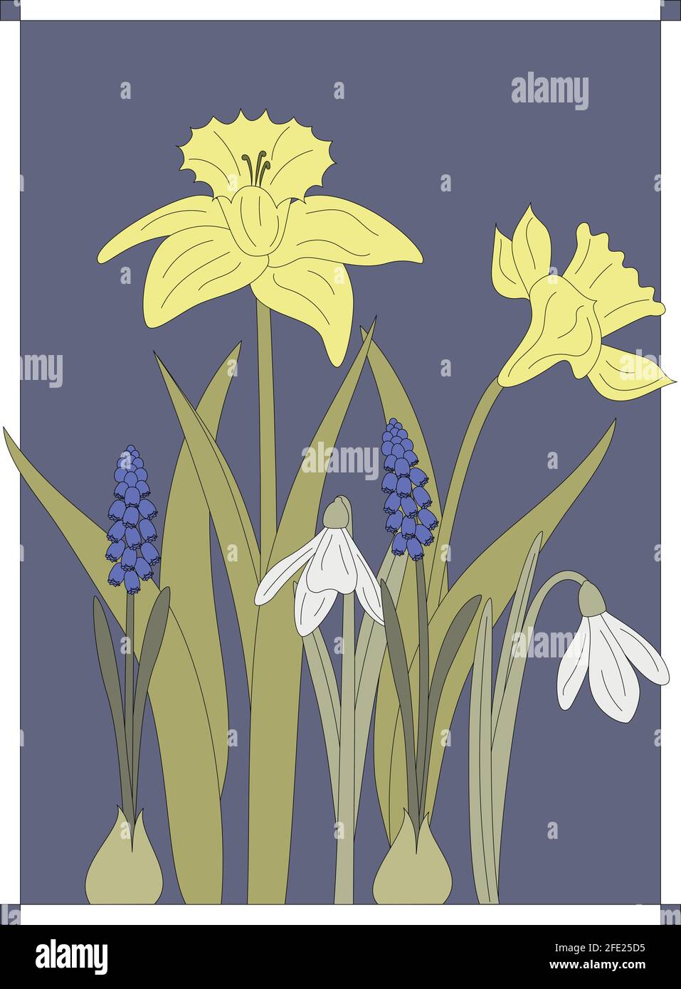 Hand drawn spring flowers Stock Vector Image & Art - Alamy