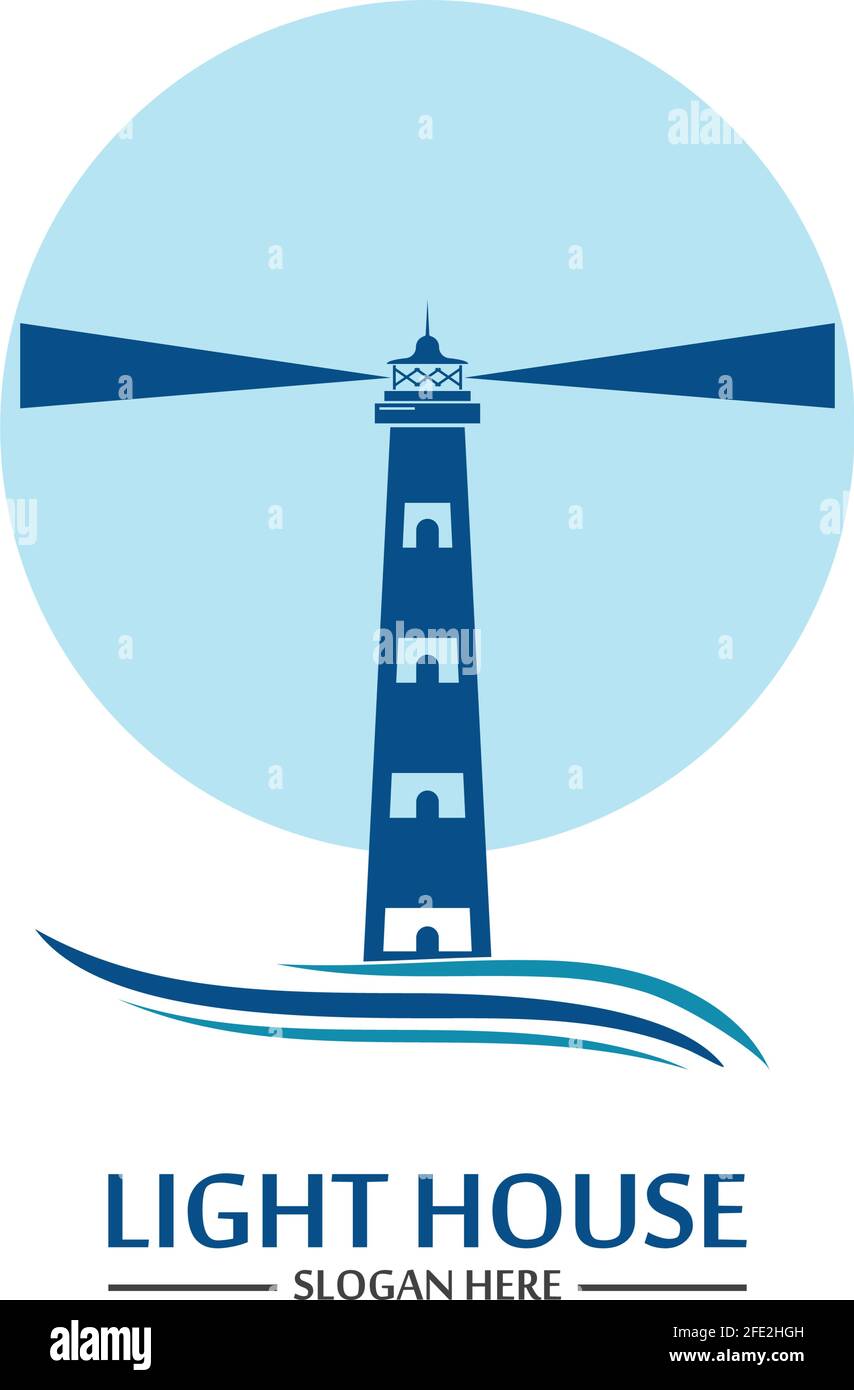 Lighthouse logo icon vector template Stock Vector Image & Art - Alamy