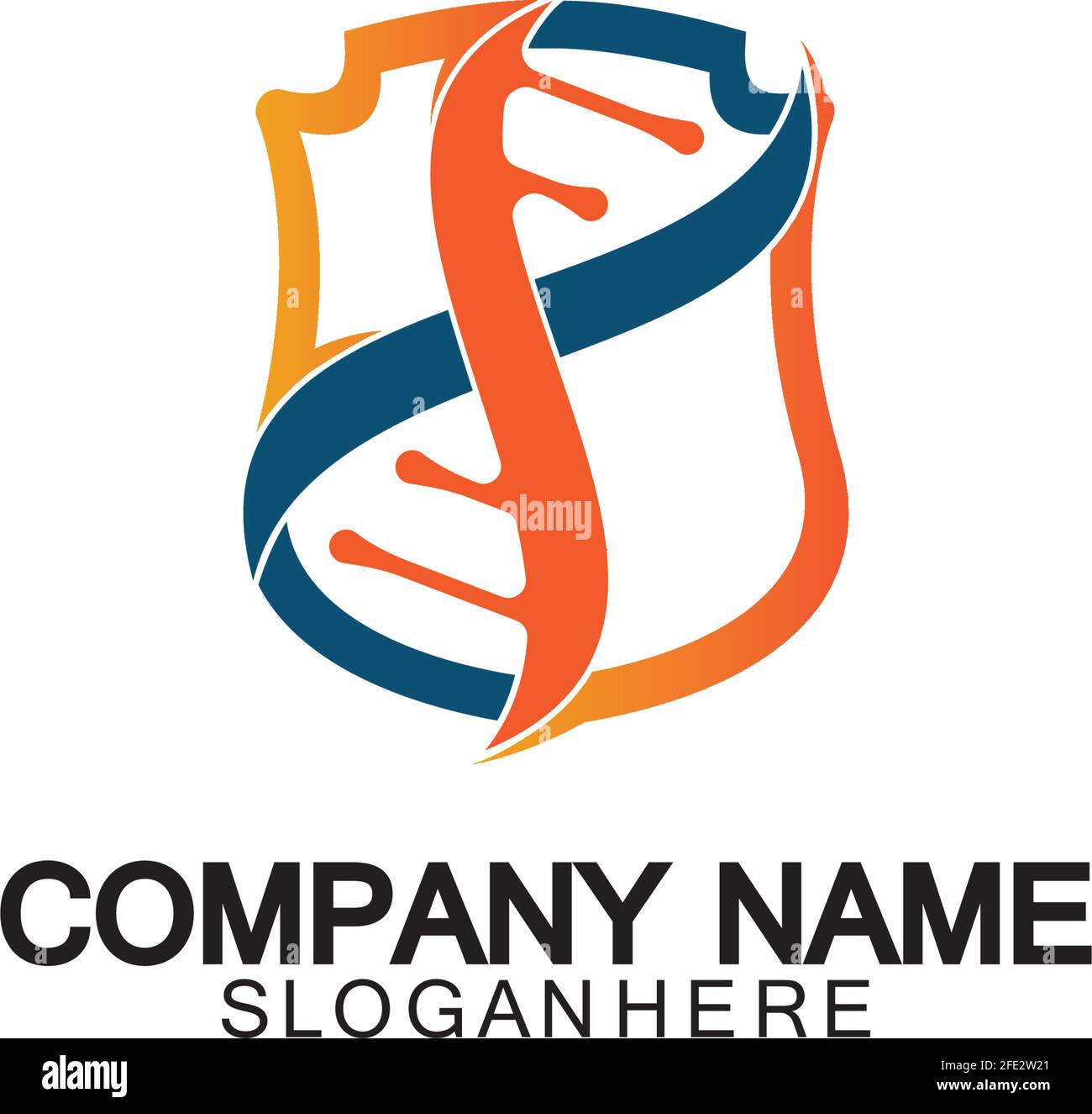 DNA shield logo icon design-vector Stock Vector Image & Art - Alamy