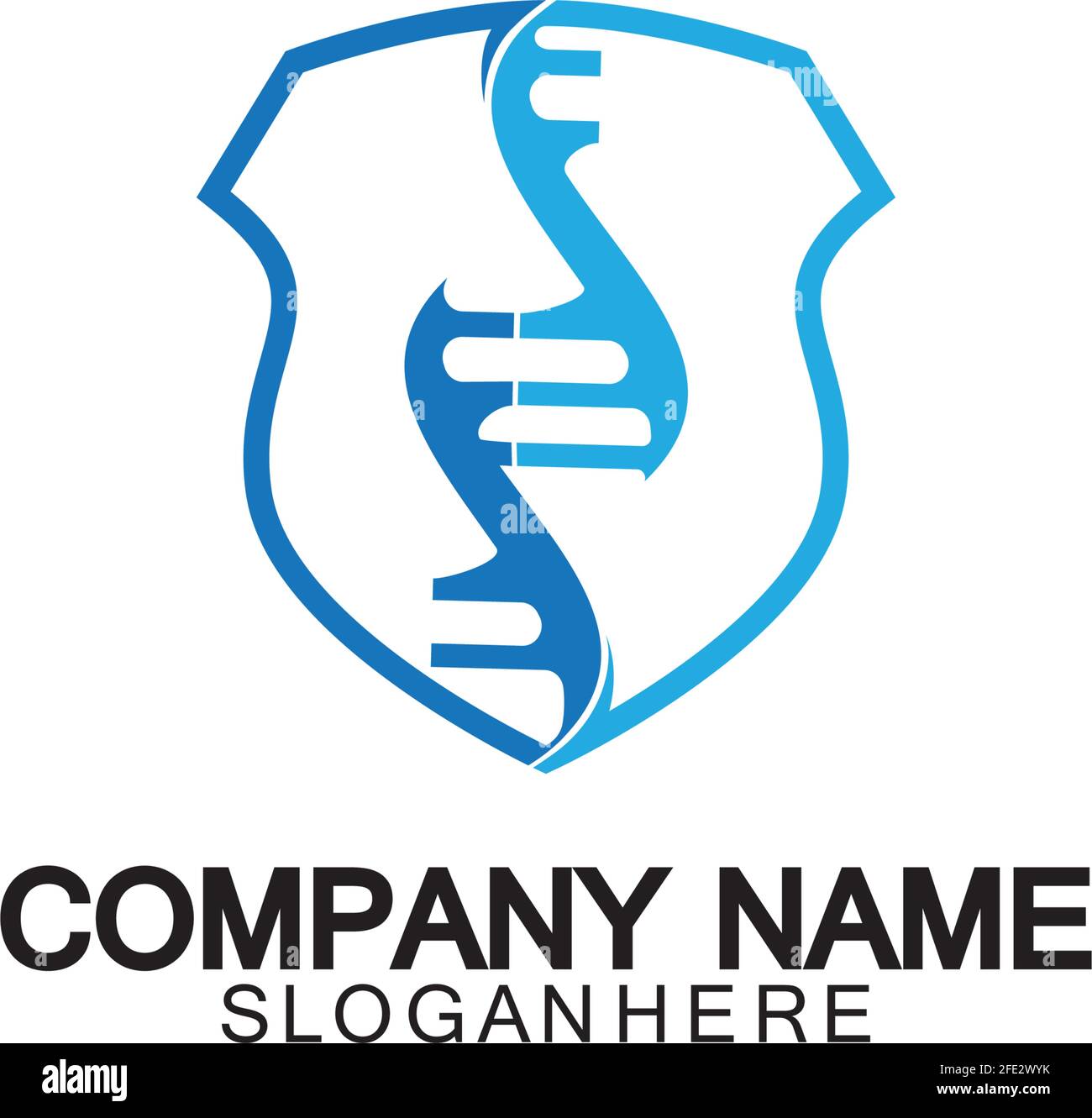 DNA shield logo icon design-vector Stock Vector Image & Art - Alamy
