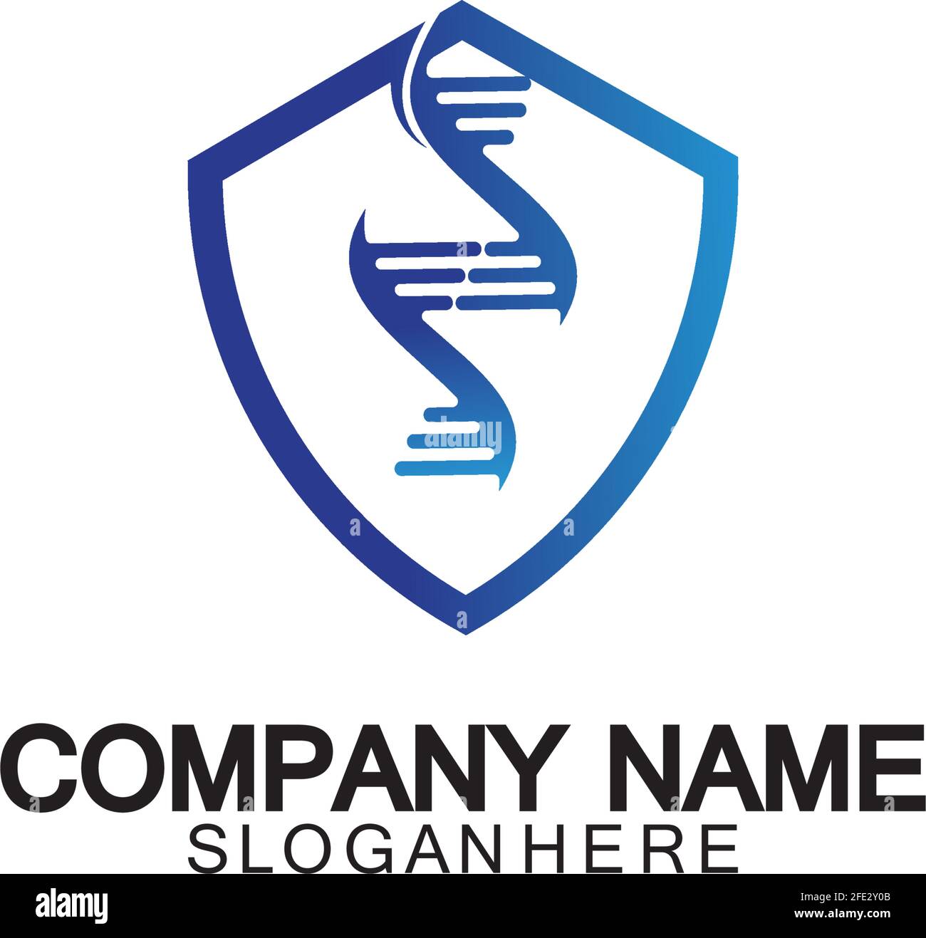 DNA shield logo icon design-vector Stock Vector Image & Art - Alamy