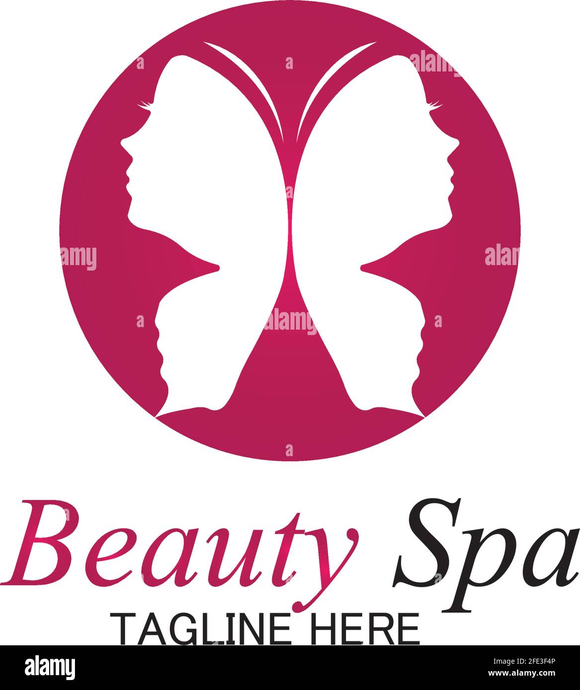 beauty spa logo design template-vector Stock Vector Image & Art - Alamy