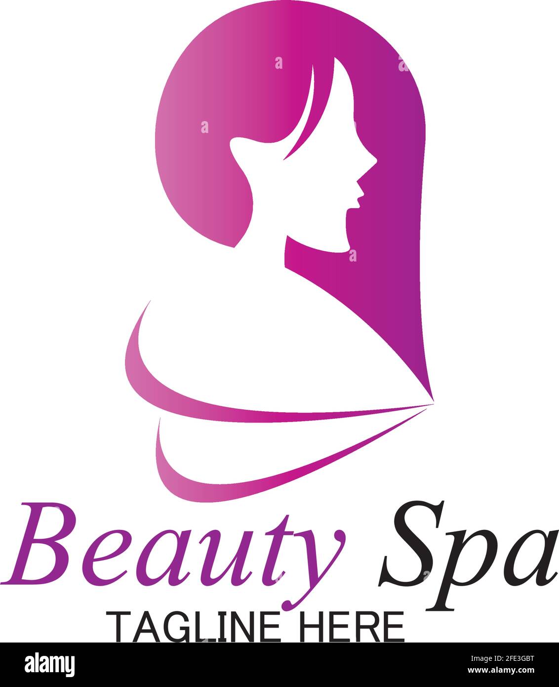 beauty spa logo design template-vector Stock Vector Image & Art - Alamy
