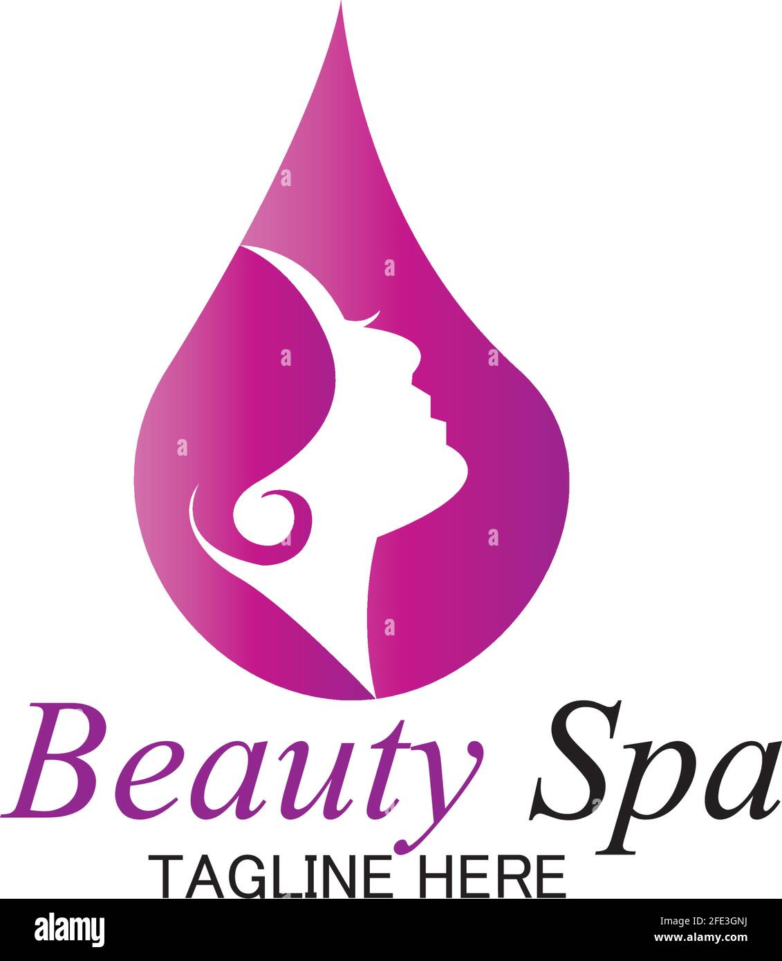 beauty spa logo design template-vector Stock Vector Image & Art - Alamy