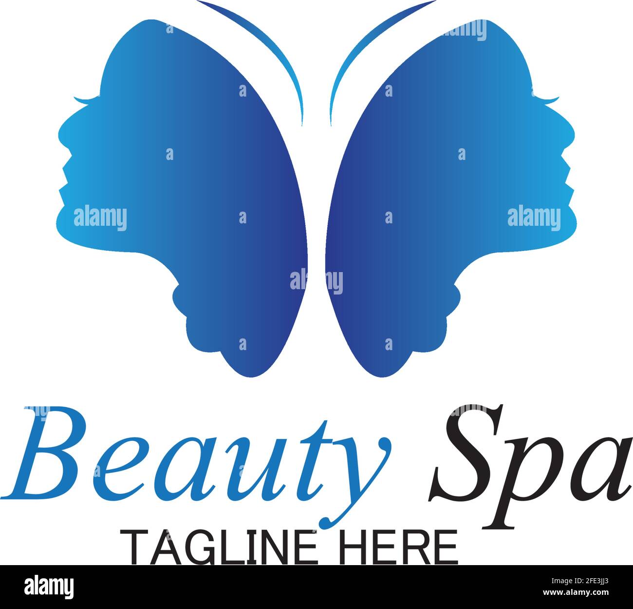 beauty spa logo design template-vector Stock Vector Image & Art - Alamy