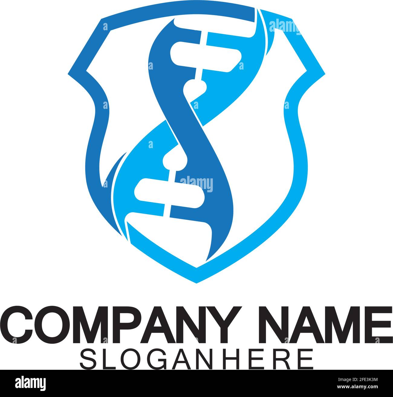 DNA shield logo icon design-vector Stock Vector Image & Art - Alamy