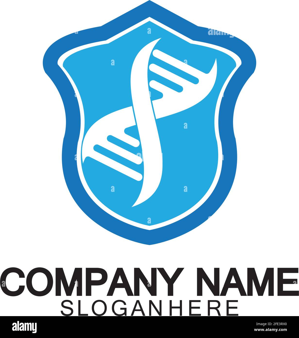 DNA shield logo icon design-vector Stock Vector Image & Art - Alamy