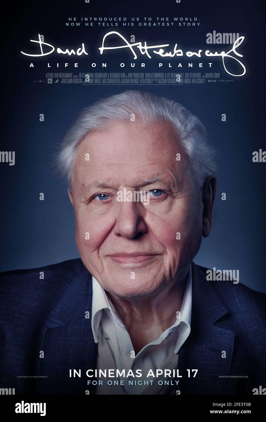 DAVID ATTENBOROUGH in DAVID ATTENBOROUGH: A LIFE ON OUR PLANET (2020), directed by ALASTAIR ...