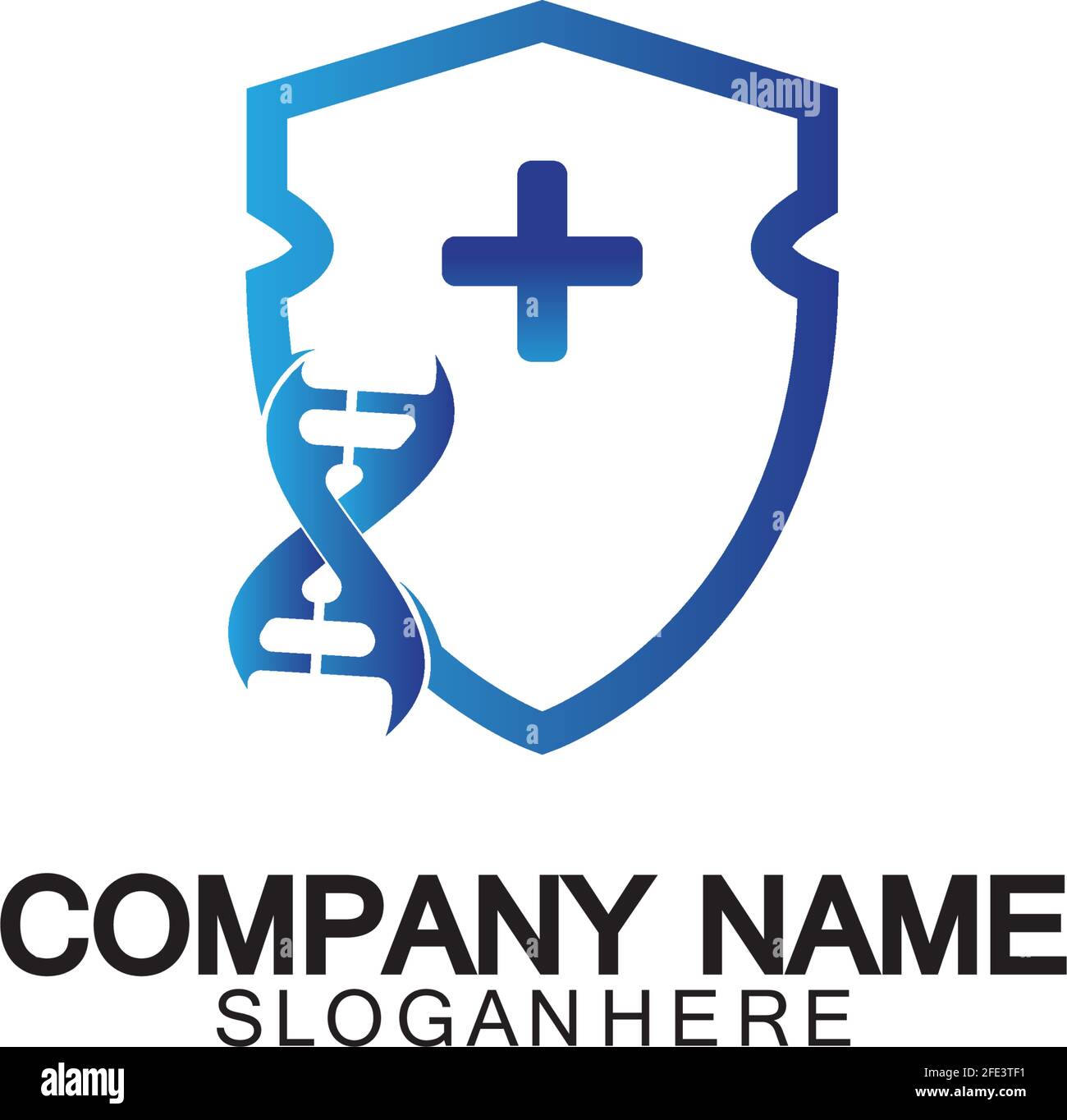 DNA shield logo icon design-vector Stock Vector Image & Art - Alamy