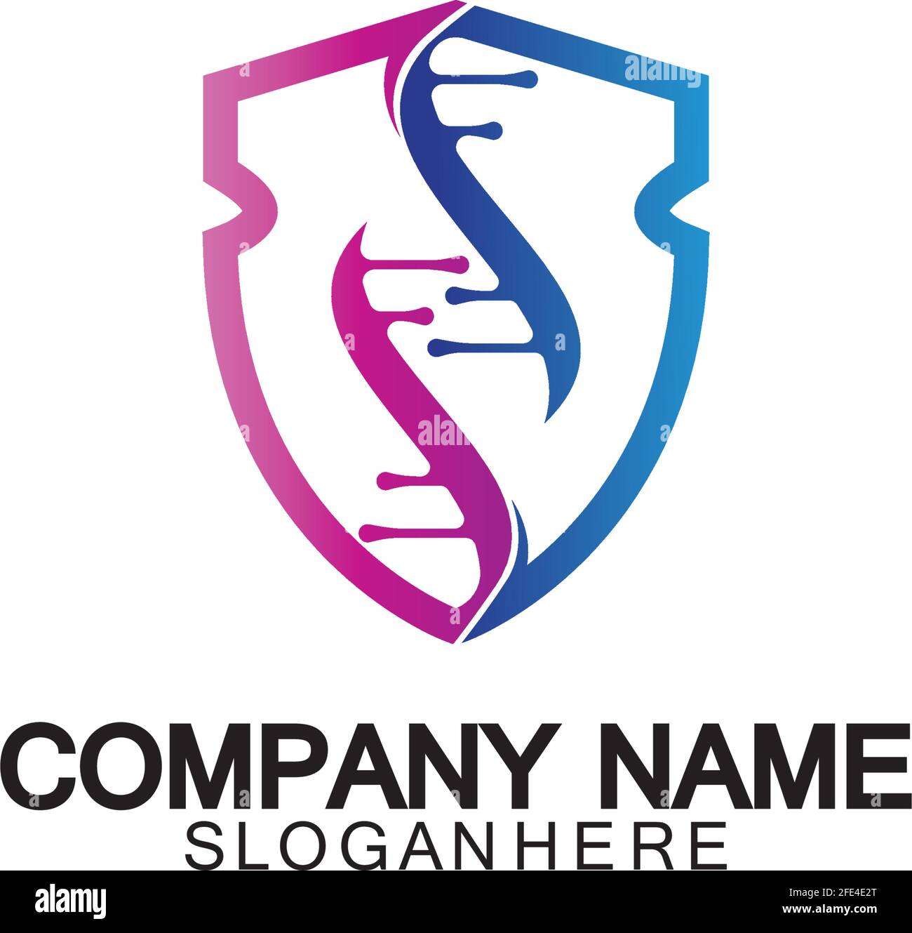 DNA shield logo icon design-vector Stock Vector Image & Art - Alamy
