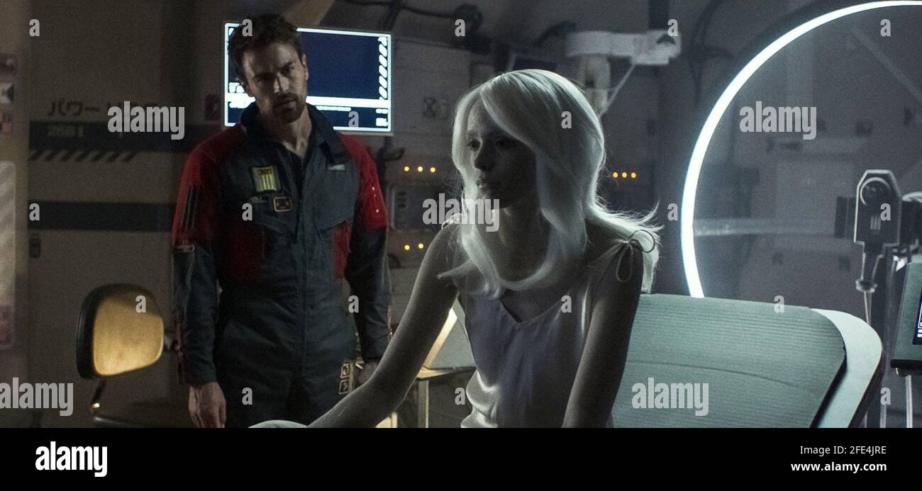 THEO JAMES and STACY MARTIN in ARCHIVE (2020), directed by GAVIN ...