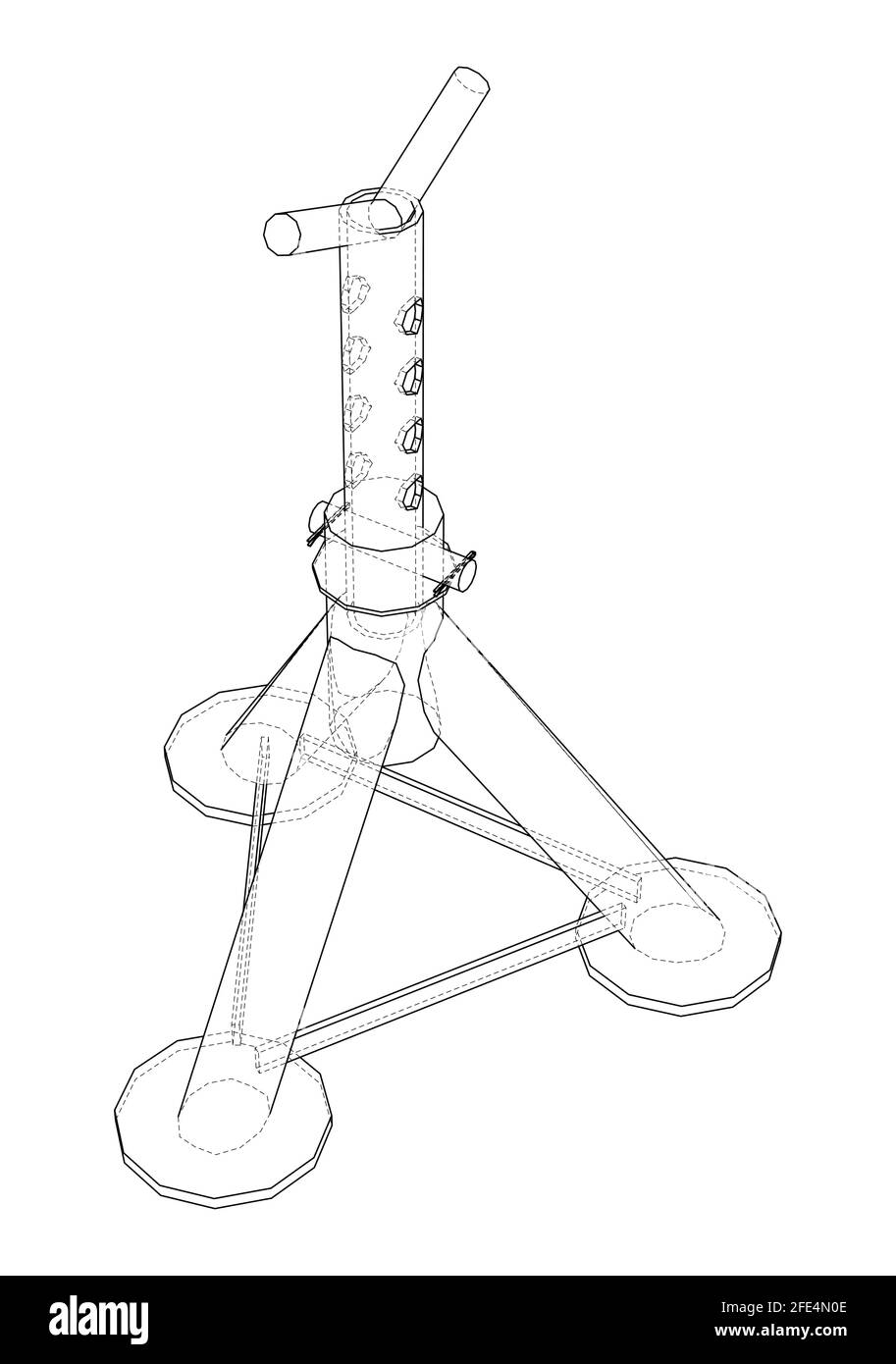 Axle stand isolated. Vector Stock Vector Image & Art - Alamy
