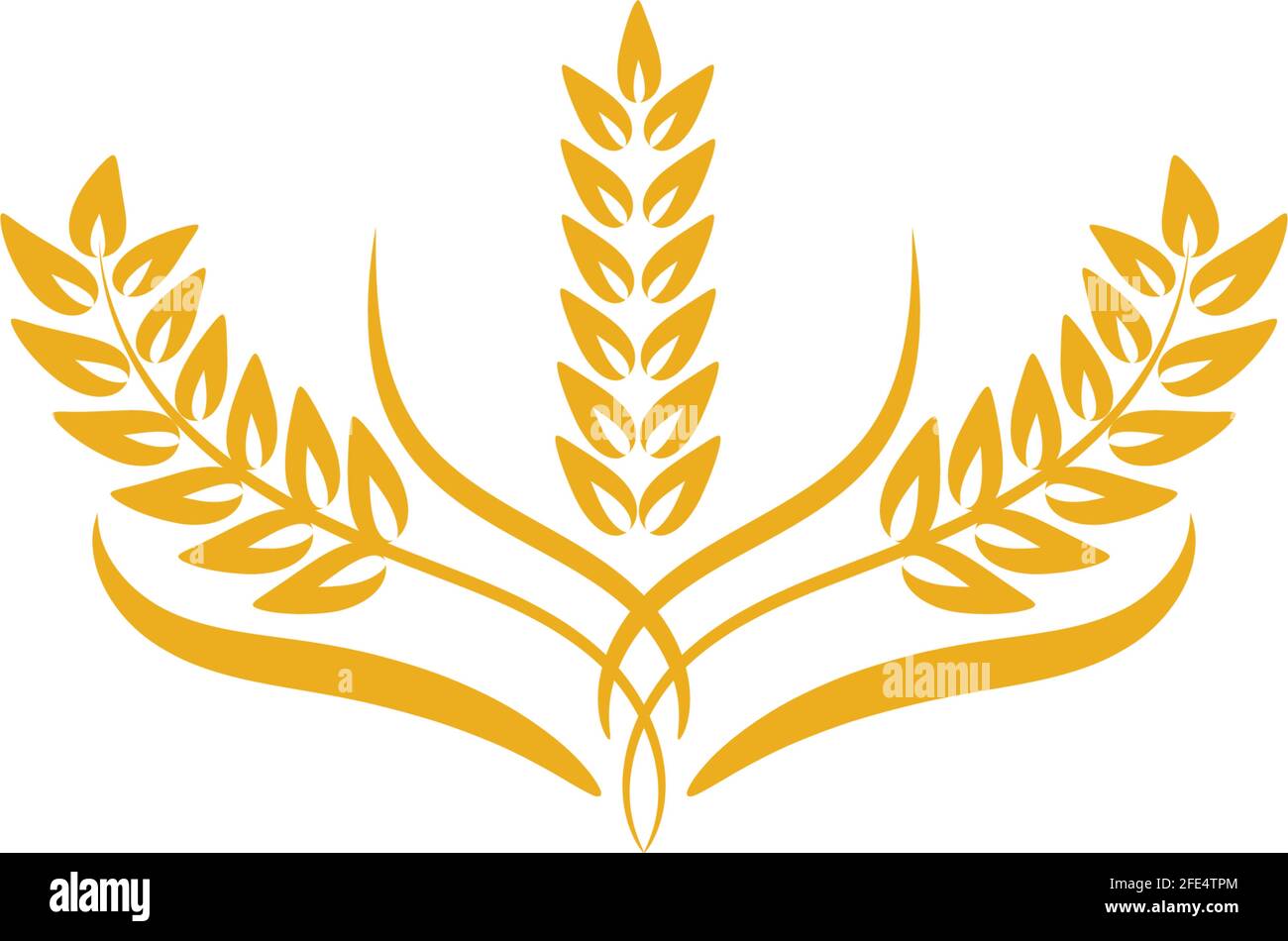Agriculture Wheat logo template vector icon design Stock Vector Image ...