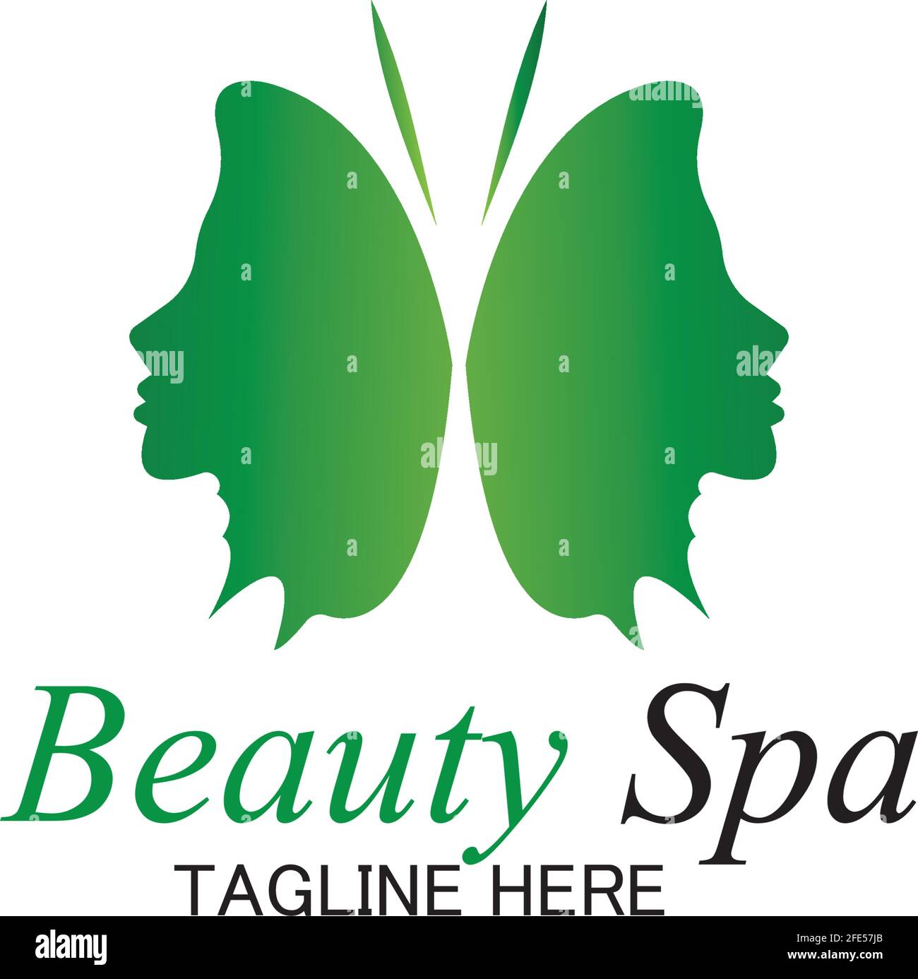 beauty spa logo design template-vector Stock Vector Image & Art - Alamy