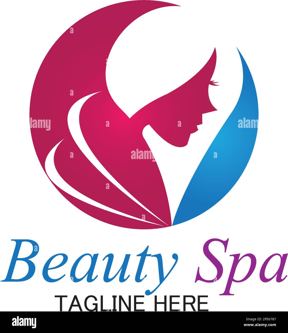 beauty spa logo design template-vector Stock Vector Image & Art - Alamy