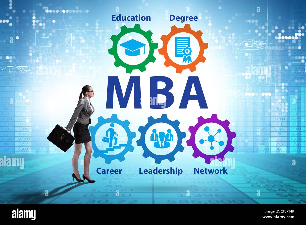 Master of the business administration MBA concept Stock Photo - Alamy