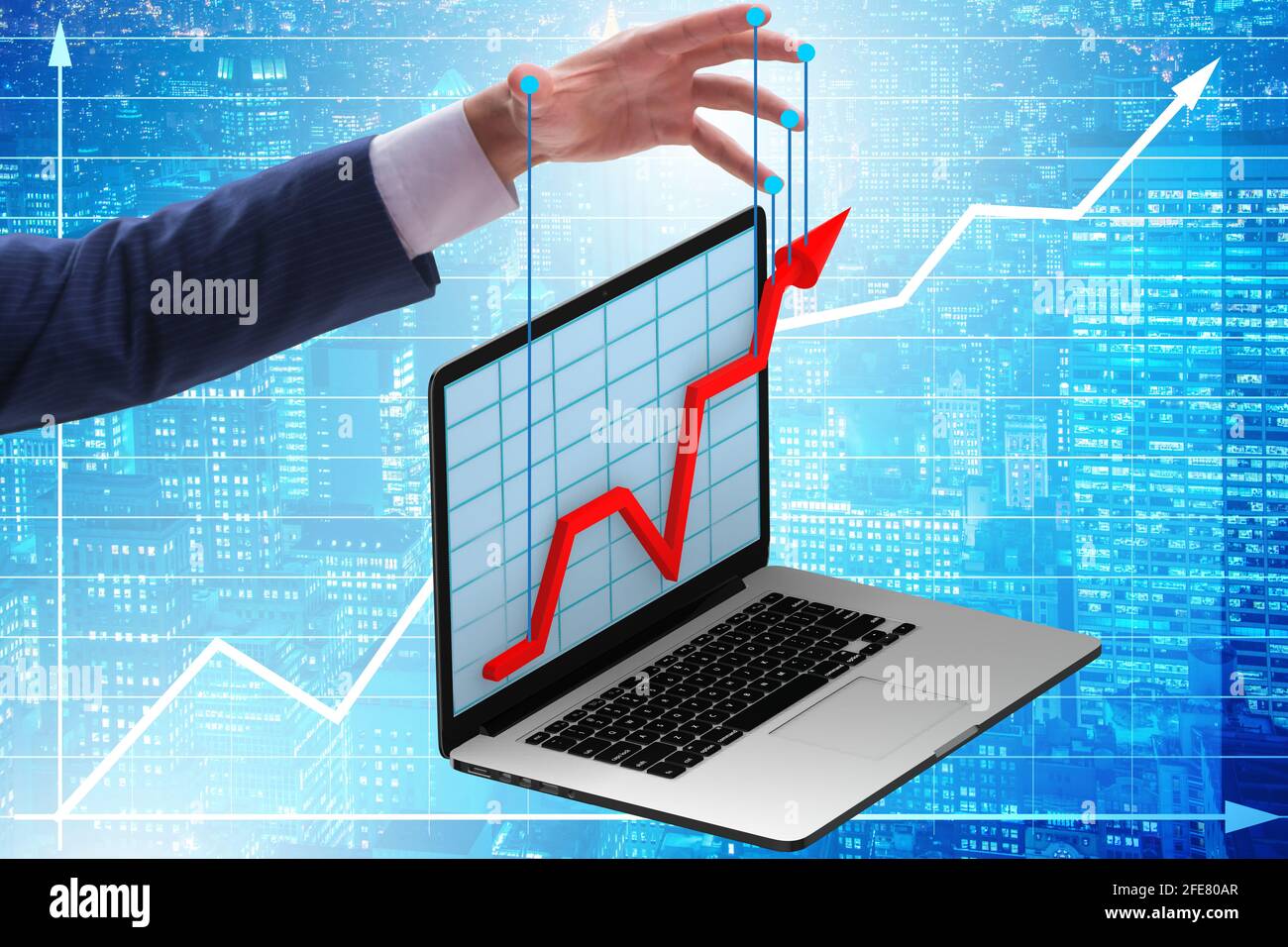 Concept of supporting economic growth in the economy Stock Photo - Alamy