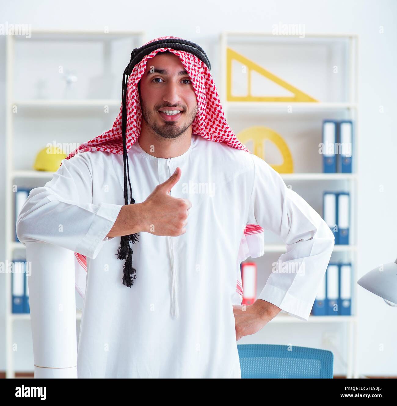 The arab engineer working on new project Stock Photo - Alamy