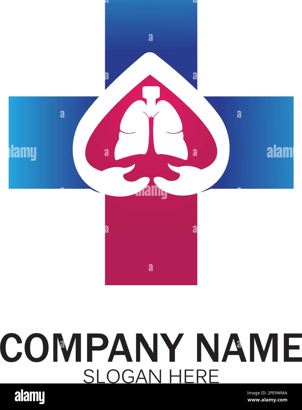lung health and care logo template,emblem,design concept,creative ...